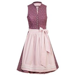 Marjo Trachtenkleid Minii Dirndl 2tlg. 58cm MIRIAM pflaume altrosa