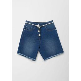 s.Oliver Bermudas Jeans-Bermuda / Loose Fit / High Rise / Wide Leg Waschung