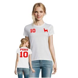 Blondie & Brownie Blondie & Brownie T-Shirt Damen Peru Sport Trikot Fußball Weltmeister Meister WM Copa America