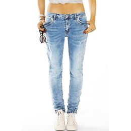 be styled Boyfriend-Jeans destroyed Hüftjeans