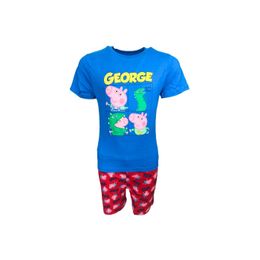 Peppa Pig Schlafanzug George (2 tlg) Kinder Pyjama kurz -Shortama Gr. 104-134 cm