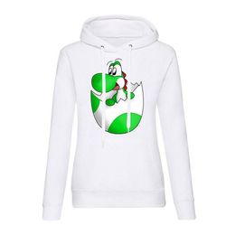 Blondie & Brownie Blondie & Brownie Hoodie Damen Baby Yoshi Ei Mario Super Retro Konsole Gaming mit Kapuze