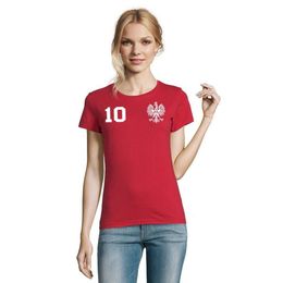 Blondie & Brownie Blondie & Brownie T-Shirt Damen Polen Polska Sport Trikot Fußball Weltmeister Meister WM EM