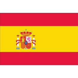 flaggenmeer Flagge Spanien mit Wappen 80 g/m²