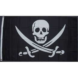 flaggenmeer Flagge Pirat mit zwei Säbeln 80 g/m²