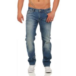 Big Seven Regular-fit-Jeans Big Seven Morris Blue Indigo Denim Regular Herren Jeans Hose