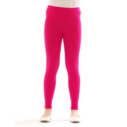 SYS Leggings Kinder Mädchen Leggings Hose lang blickdicht aus Baumwolle