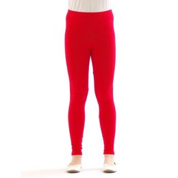 SYS Leggings Kinder Mädchen Leggings Hose lang blickdicht aus Baumwolle