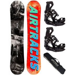 Airtracks Snowboard Snowboard Set Past&Future (Snowboard Past&Future Wide + Bindung Master + SB Bag
