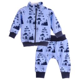 La Bortini Jogginganzug Baby Anzug Jacke und Hose Jogginganzug 62 68 74