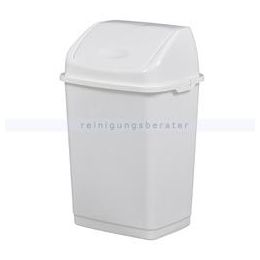 CLAP Rossignol Mülleimer Kunststoff weiß 18 L Polypropylen Abfallbehälter