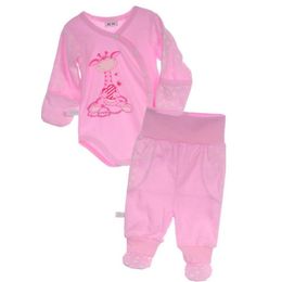 La Bortini Body & Hose Wickelbody und Hose Baby Anzug 2tlg. Set Body