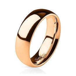 BUNGSA Fingerring Ring schmal Rosegold aus Edelstahl Unisex (Ring