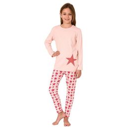 Normann Pyjama Schöner Mädchen Schlafanzug langarm Pyjama in Sterne-Optik