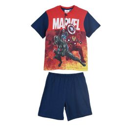 The AVENGERS Shorty Captain America Ironman Black Panther Kinder Jungen Pyjama Schlaf-Set (2 tlg)