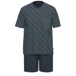 Ammann Schlafanzug Herren Pyjama Shorty (2 tlg) Baumwolle