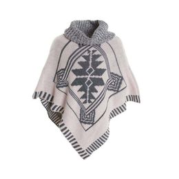 BEZLIT Strickponcho Mädchen Poncho mit Schalkragen (1-tlg) Casual