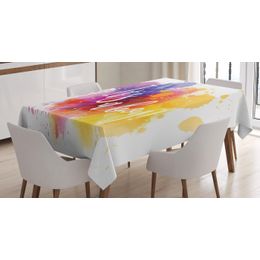 Abakuhaus Tischdecke Farbfest Waschbar Für den Außen Bereich geeignet Klare Farben