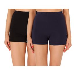 Merry Style Leggings Damen Shorts Radlerhose Unterhose kurze Hose Boxer 2Pack MS10-358 (2-tlg) elastischer Bund