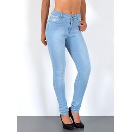 ESRA Skinny-fit-Jeans S700 Damen Skinny Jeans High Waist