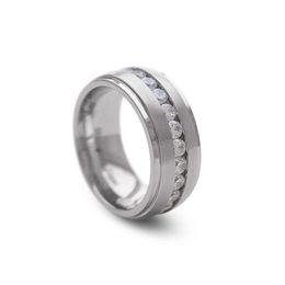 Vivance Partnerring "Classics" zeitloser Edelstahl Ring mit Zirkonia Steinen