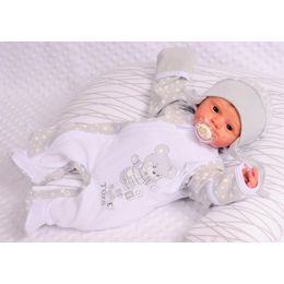 La Bortini Strampler Strampler und Mütze Set Overall mit Kratzschutz Baby Schlafanzug