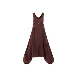 Kunst und Magie Latzhose Hippie Latz/Haremshose Hose 70er Jumpsuit Overall Stonewashed Catsuit