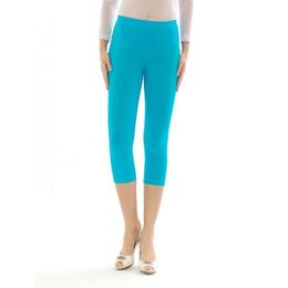 SYS Caprileggings Damen Capri 3/4 Leggings hoher Bund Hose Wäsche Leggins