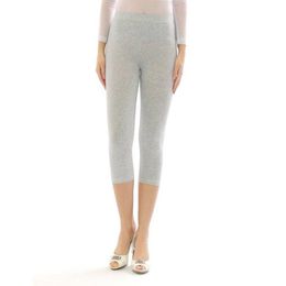 SYS Caprileggings Damen Capri 3/4 Leggings hoher Bund Hose Wäsche Leggins