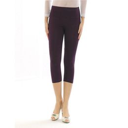 SYS Caprileggings Damen Capri 3/4 Leggings hoher Bund Hose Wäsche Leggins