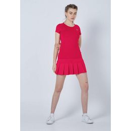SPORTKIND Funktionsshirt Tennis Capsleeve T-Shirt für Mädchen & Damen pink