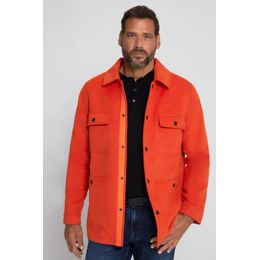 JP1880 Funktionsjacke Overshirt Wolloptik Langarm Kentkragen Modern Fit