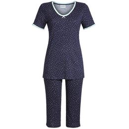 Ringella Capri-Pyjama Damen Schlafanzug mit Caprihose "Little Hearts" 2211211