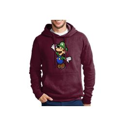 Blondie & Brownie Blondie & Brownie Hoodie Herren Luigi Retro Konsole Mario Peach Yoshi Gaming Mit Kapuze