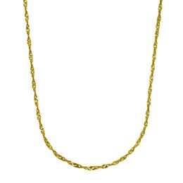 Diamonds by Ellen K. Collierkettchen FASCINATION BY ELLEN K. "Gold 375 Singapurkette 43cm" Halsketten Gr. 43cm, Gold, Länge: 43 cm Breite: 1.1 mm, gelb Damen Colliers