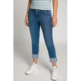Gina Laura Regular-fit-Jeans 7/8-Jeans Tina Fransensaum