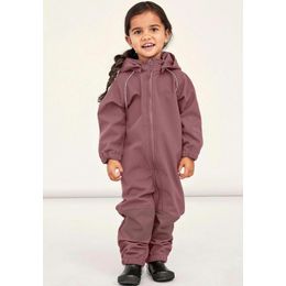 Softshelloverall name it "NMNALFA SOFTSHELL SUIT SOLID FO NOOS" Gr. 104, N-Gr, rosa (wistful mauve) Mädchen Overalls