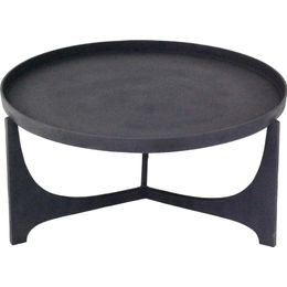 Couchtisch PAROLI Tische Gr. B/H/T: 75 cm x 36 cm x 75 cm, grau (anthrazit, anthrazit, anthrazit) Couchtische rund oval