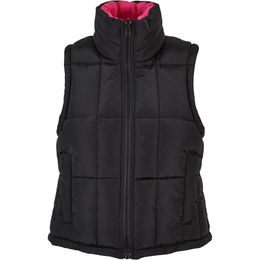 Urban Classics Weste Damen Gr&ouml;&szlig;e 5XL pink / schwarz