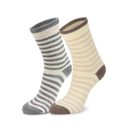 Normani Socken M&auml;dchen Gr&ouml;&szlig;e 27/30.5 beige / braun / grau