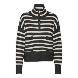 Véro Moda VERO MODA Pullover 'CARRY' Damen Größe XL beige / schwarz