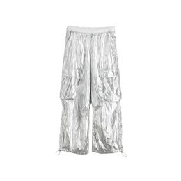 Bershka Hose Damen Gr&ouml;&szlig;e 40 silber