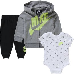 Nike Sportswear Set Größe 68/74 grau / apfel / schwarz / weiß