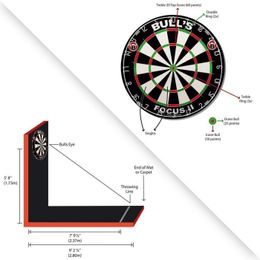 Bull's BULL'S Dartscheibe Basic Abwurflinie