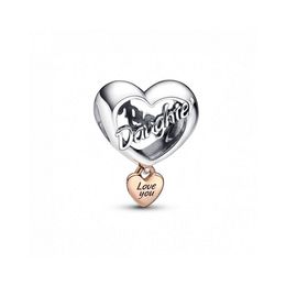 Pandora Charm-Einhänger Pandora „Love You Daughter“ Herz-Charm 782327C00