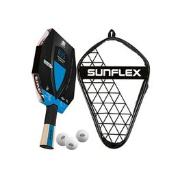 Sunflex Tischtennisschläger B35 + Tischtennishülle Single + 3*** ITTF SX40+ Tischtennisbälle