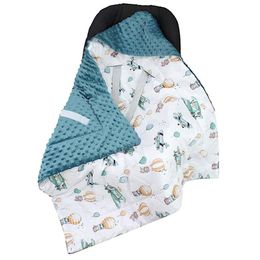 Einschlagdecke Baby Winter Einschlagdecke für Babyschale Wattiert Minky