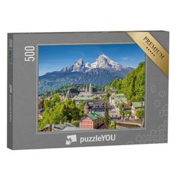 puzzleYOU Puzzle Berchtesgaden mit dem Watzmann im Hintergrund