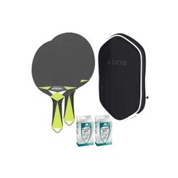 Sunflex Tischtennisschläger 2x Zircon Outdoor + Hülle + 12x Outdoor Bälle