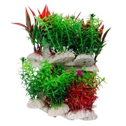 JK Animals Aquariendeko 12x Aquarium Wasserpflanzen Set Aquarien Künstliche Pflanze Sparset